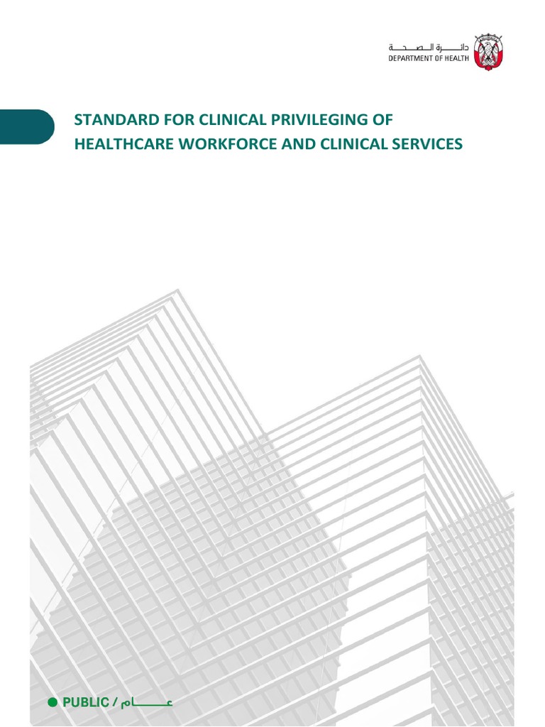 Clinical Privileging Standards for DOH | PDF | Health Care | Health ...