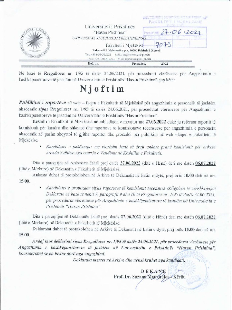 Notat e Asistentave | PDF