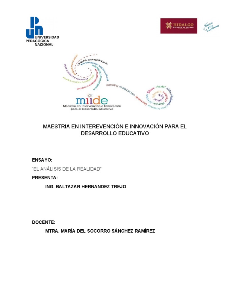 El Análisis De La Realidad Pdf Ciencia Cognitiva Cognición