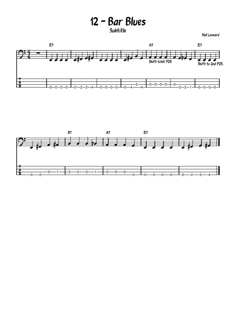 12 - Bar Blues | PDF