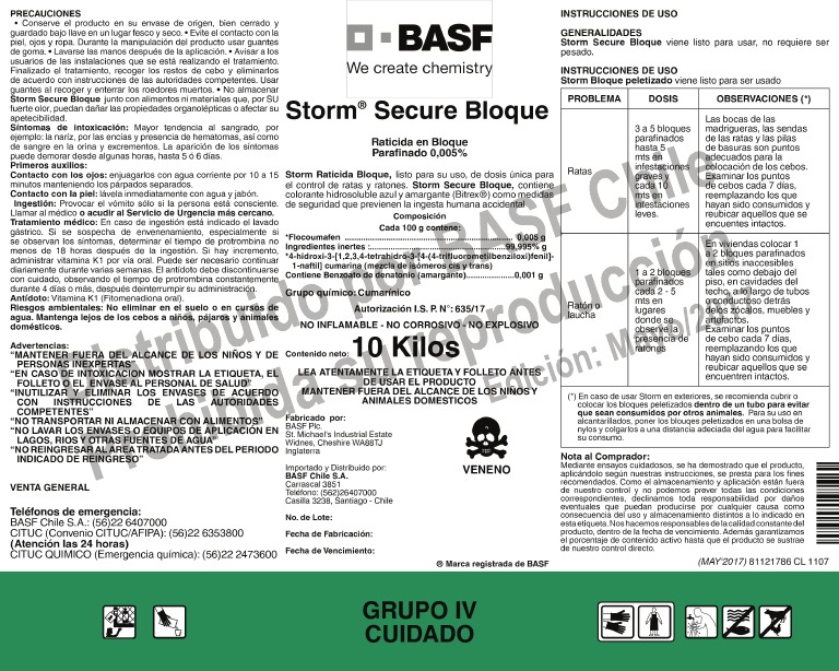 CL - Etiqueta - Storm® Bloque Secure | PDF