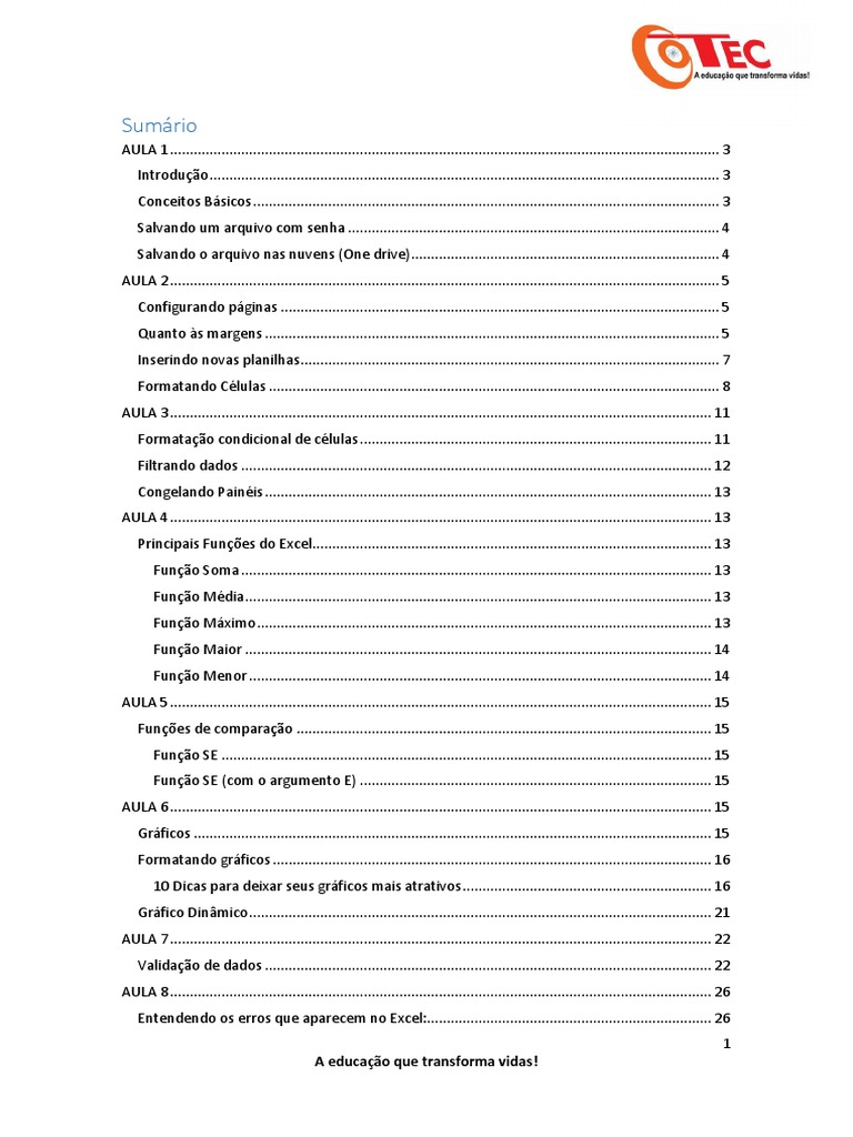 Apostila de Excel Avançado | PDF | Microsoft Excel | Juros Apostila de Excel Avançado | PDF | Microsoft Excel | Juros