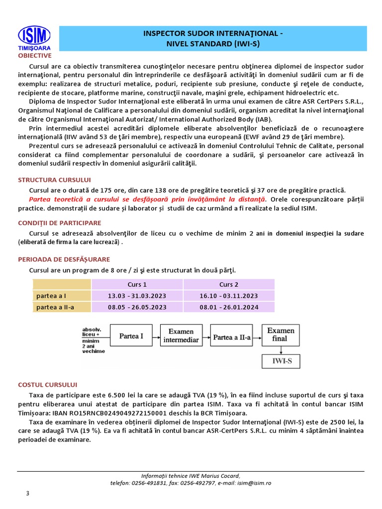 ISIM Curs Iwi S 2023 | PDF