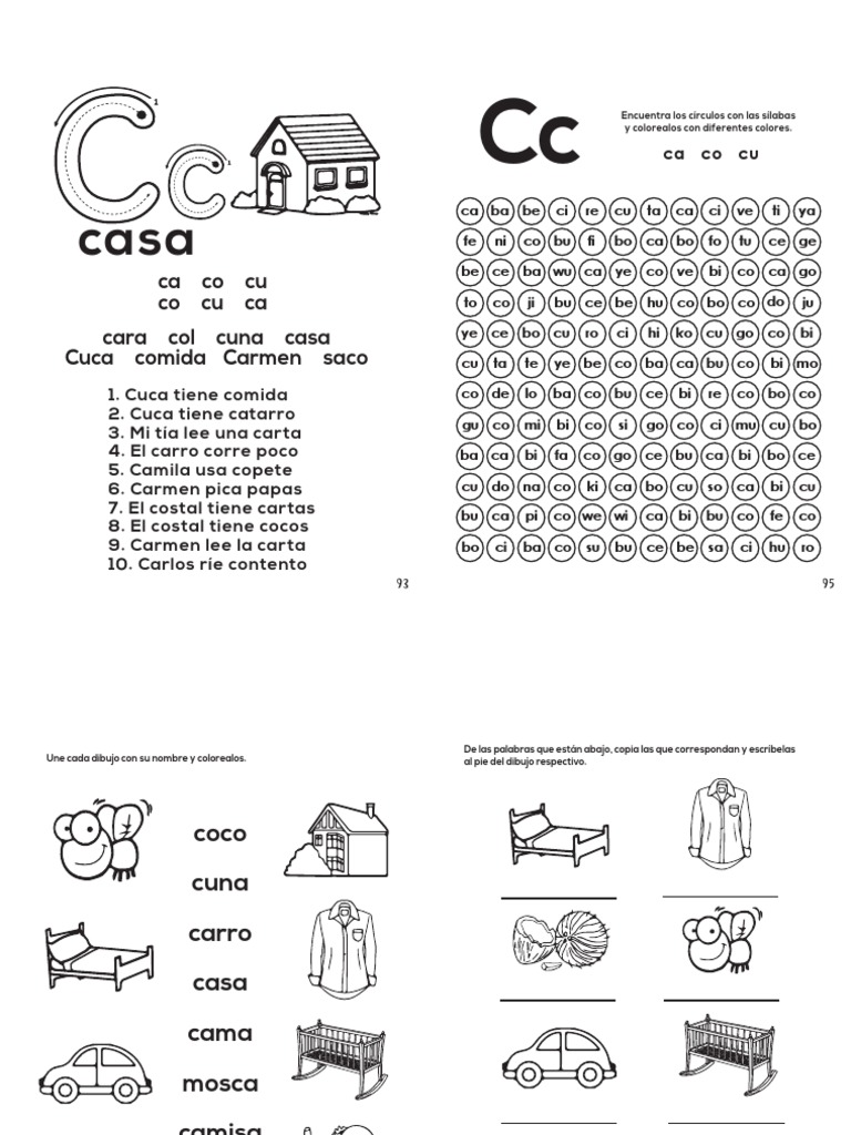 Letra C, Primero | PDF