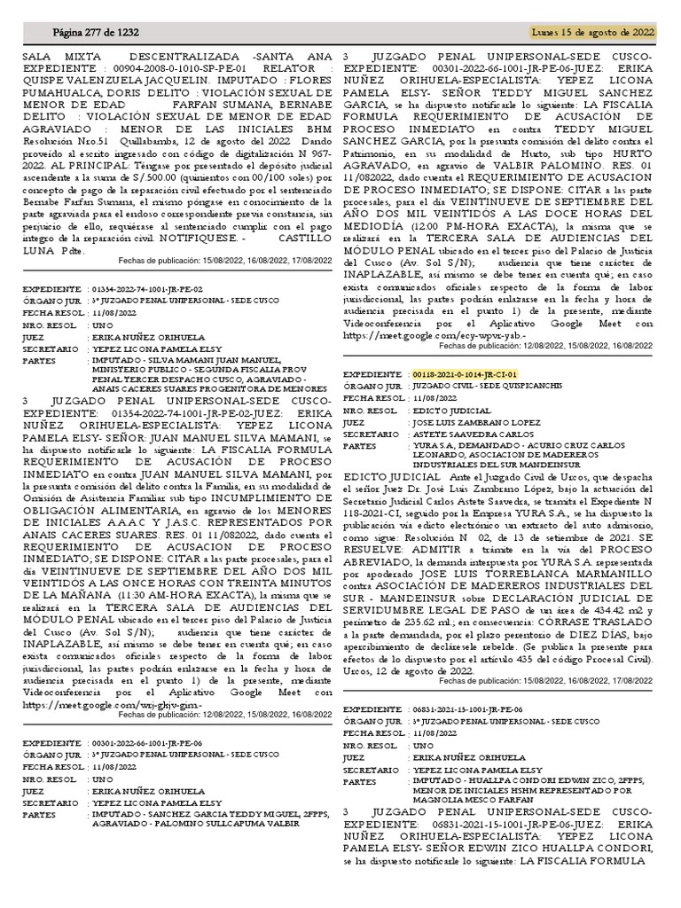118-2021 Edictos Judiciales | PDF | Fiscal | Justicia