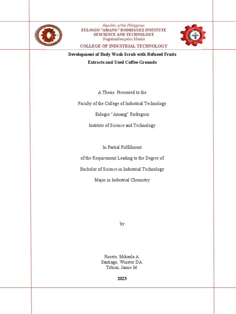 Jaime Thesis | PDF | Soap | Vitamin C