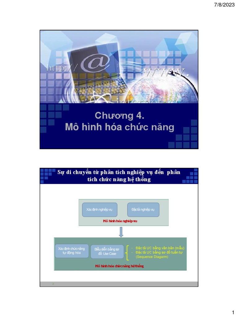 PTTK HDT - Chuong 4 - Mo Hinh Hoa Chuc Nang | PDF