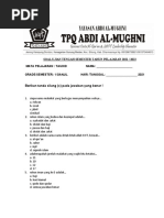 Soal Ujian Tahsinul Kitabah | PDF