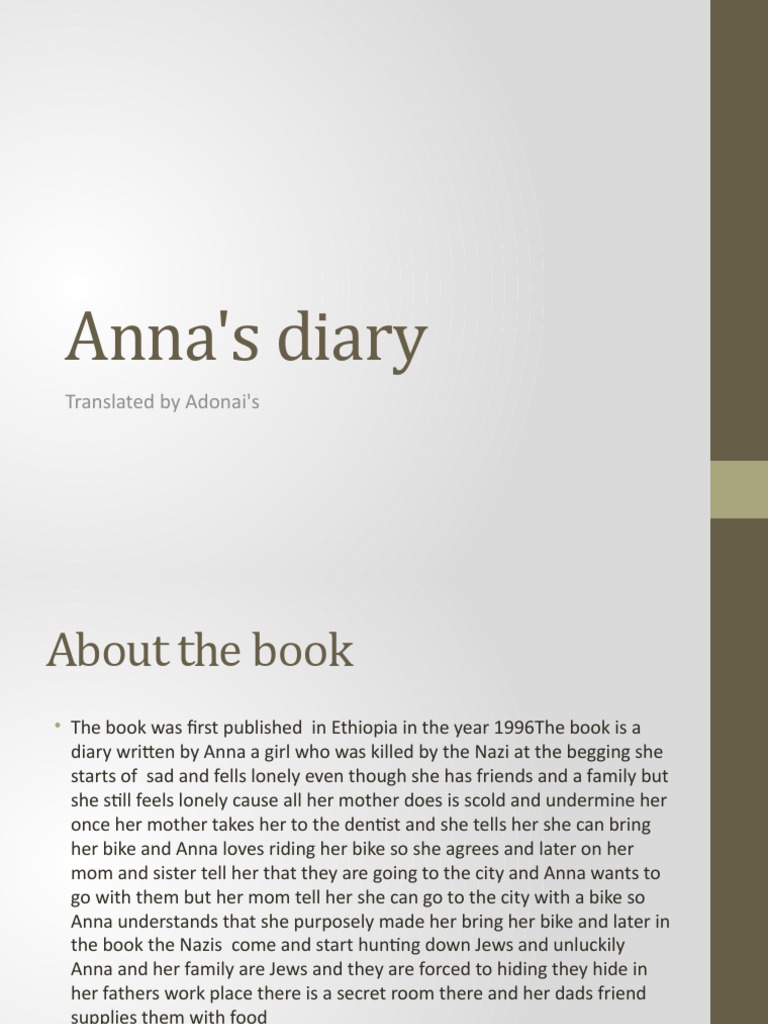 Anna's diary | PDF