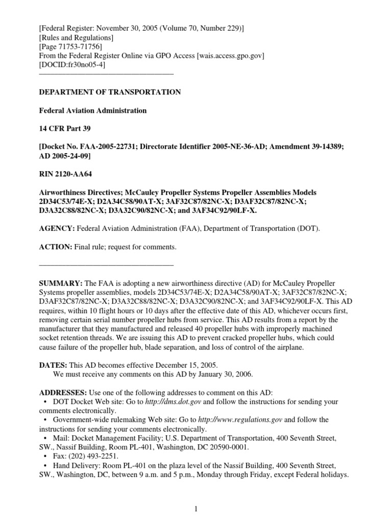 2005 24 09 PDF Federal Aviation Administration Code Of Federal