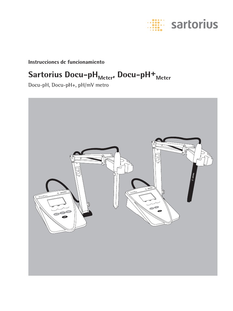 PH Metro Sartorius | PDF | Calibración | Medición