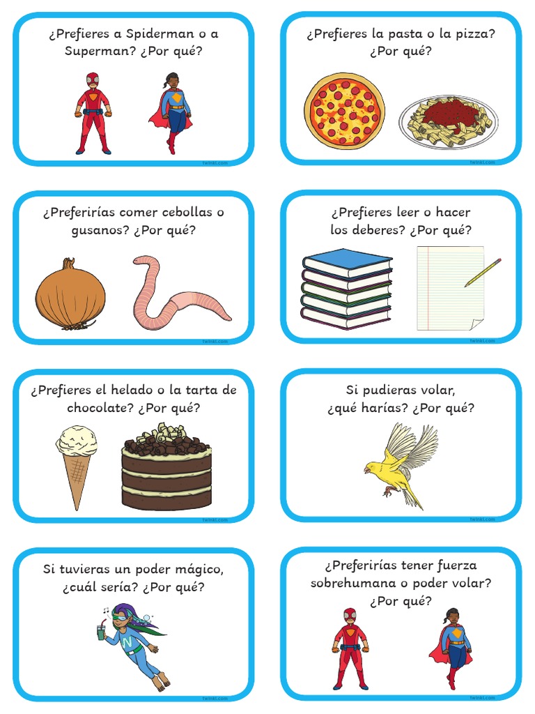 Tarjetas para Conversar | PDF