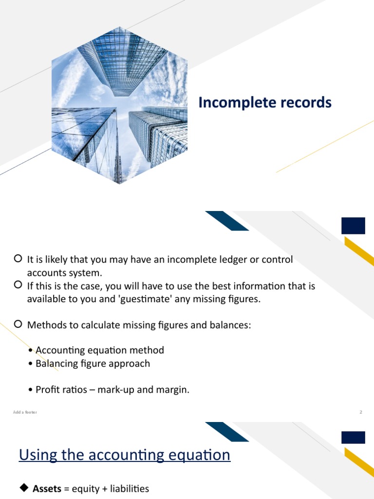 Incomplete Records | PDF