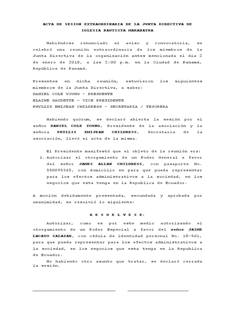 Acta Poder General | PDF