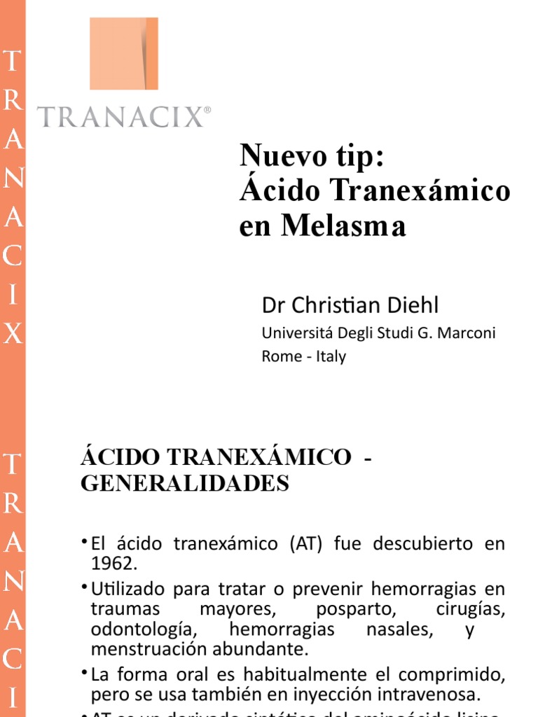 Presentacion Producto Tranacix en General | PDF | Especialidades ...