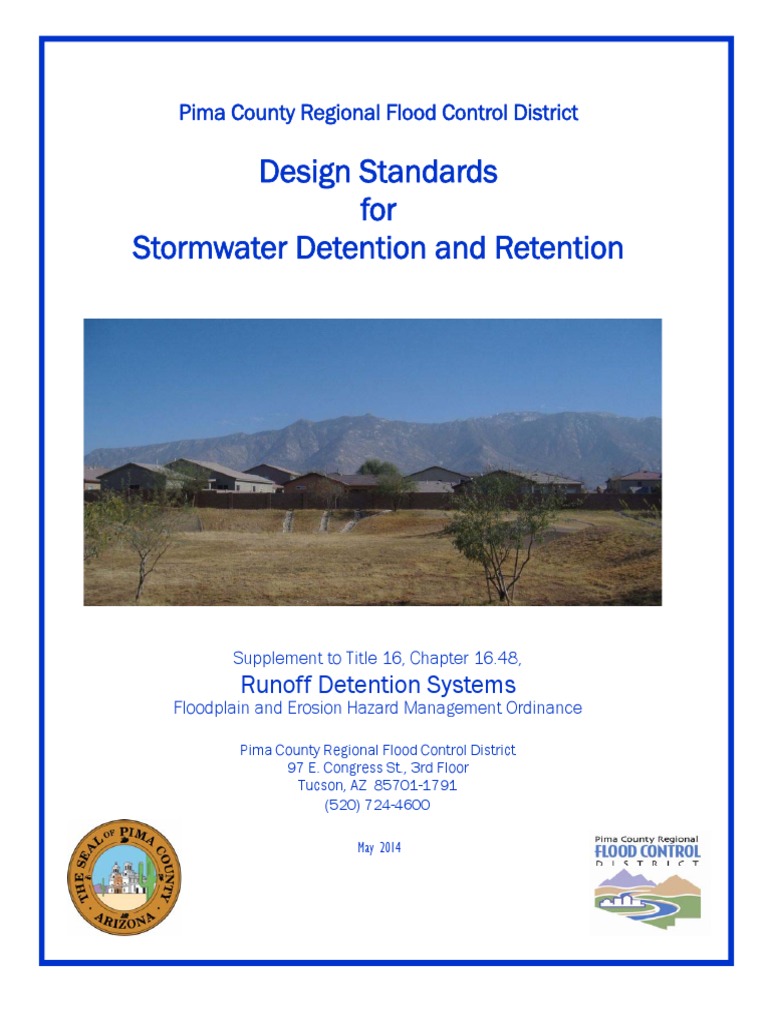 On-Site Stormwater Detention Standards | PDF | Surface Runoff | Stormwater