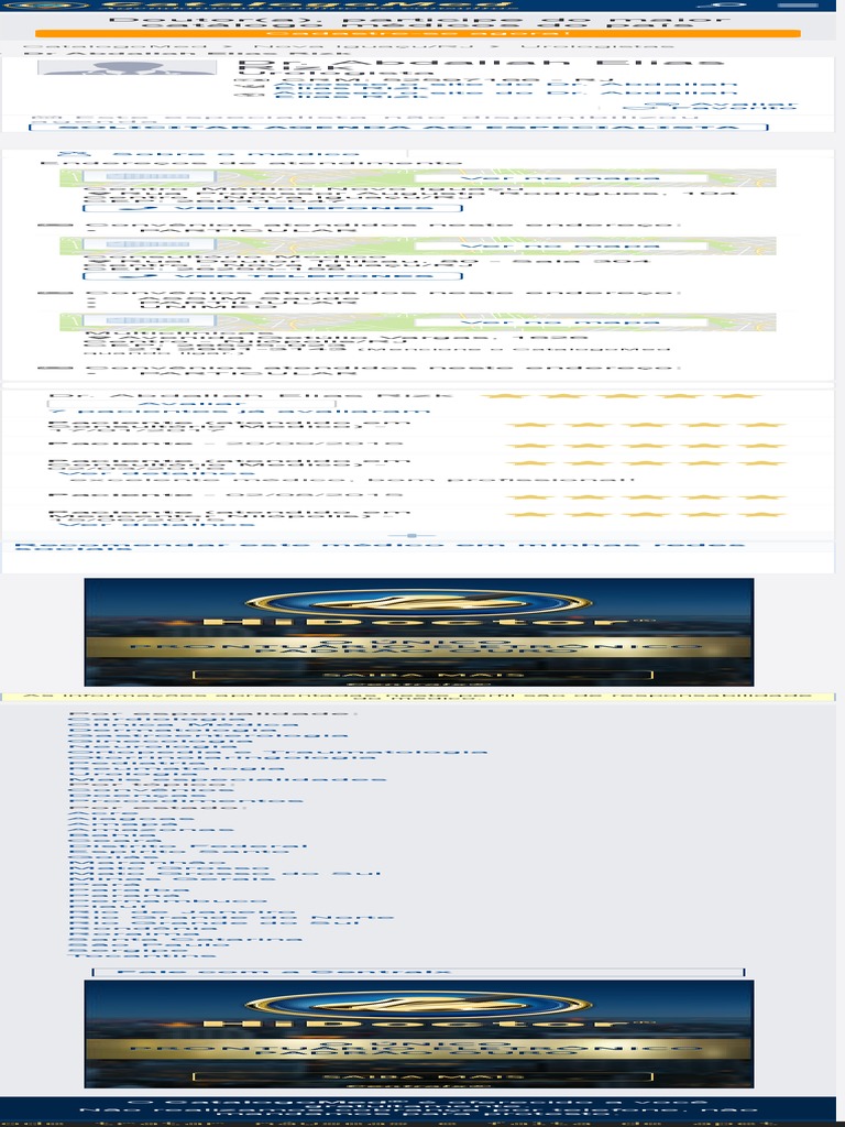 Dr. Abdallah Elias Rizk, Urologista em Nova Iguaç | PDF | Medicina ...