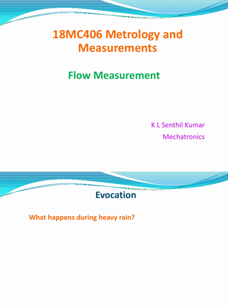 5 3 Flow Measurement | PDF | Flow Measurement | Fluid Dynamics