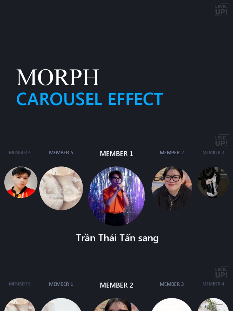 Create Carousel Effect With Morph - Final Version | PDF