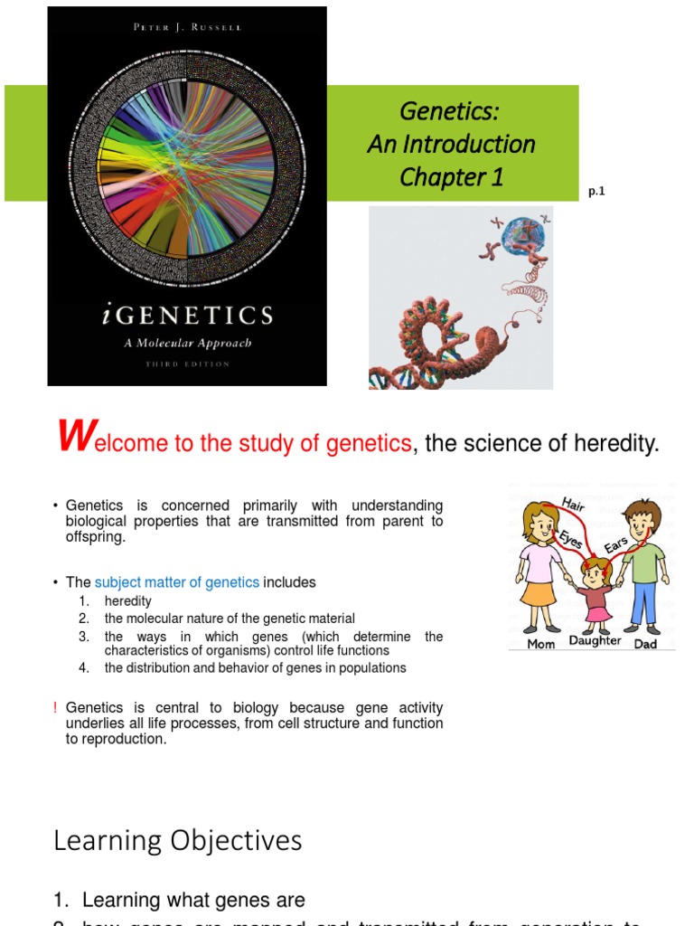 Chapter 1 - Genetics-An Introduction PDF | PDF | Genetics | Gene