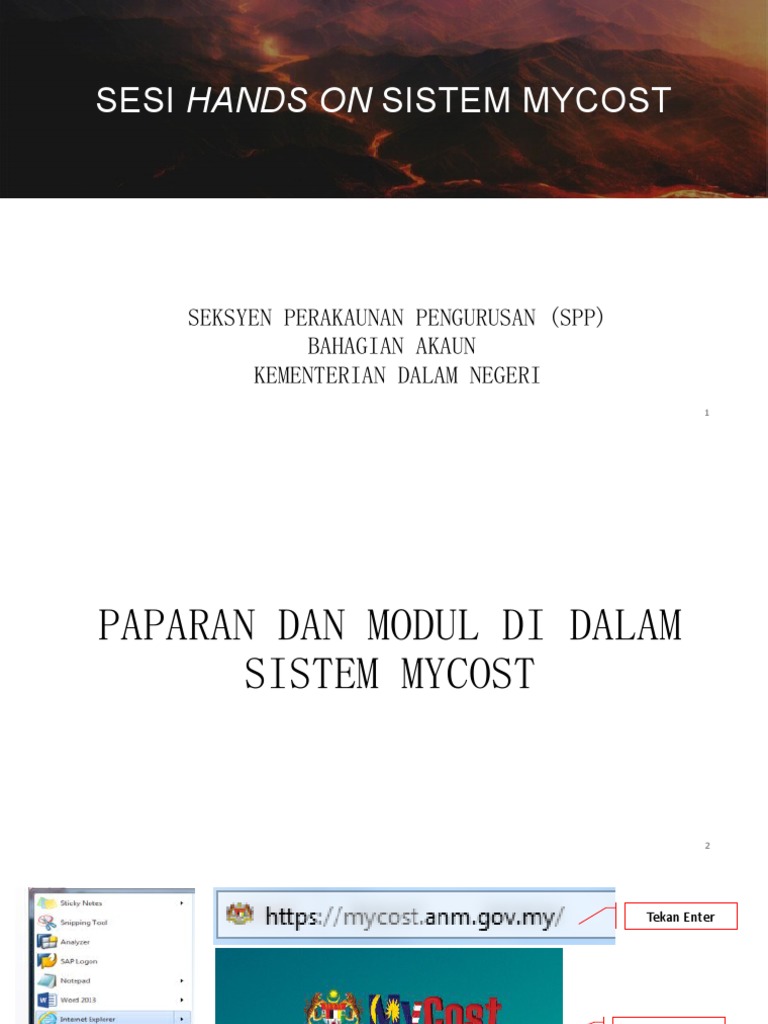 Sesi Hands On Sistem My Cost | PDF