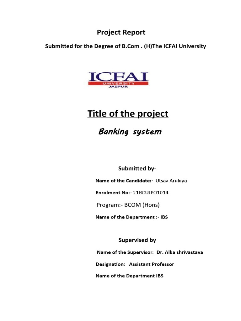 INTRODUCTION TO BANKING SYSTEM Bcom Hons | PDF | Banks | Cheque