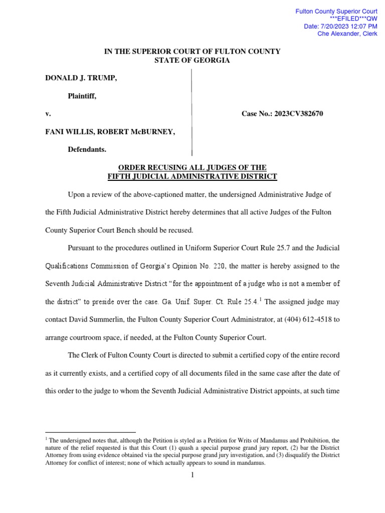Order of Recusal | PDF | Judge | Judicial Disqualification