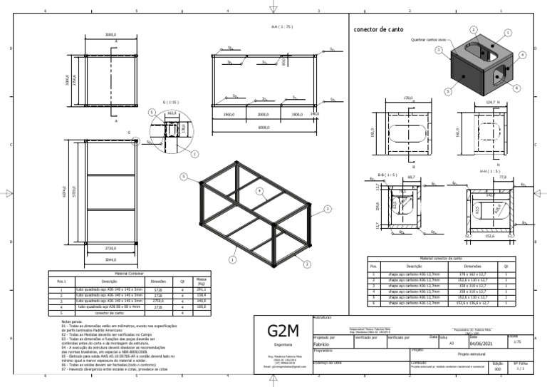 Projeto Estrutural Módulo Container | PDF