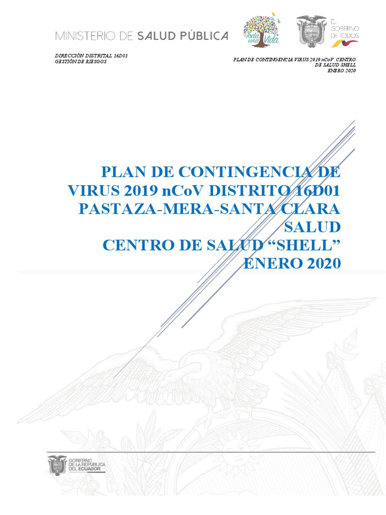 SHELL Plan Coronavirus EJEMPLO | PDF | Medicina | Medicina CLINICA