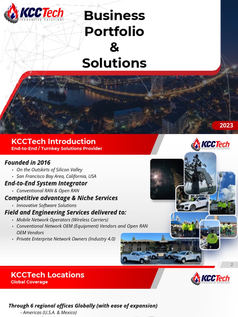 KCCTech - Business Portfolio and Solutions 2023R3 | PDF | Computer Network | Computer Engineering