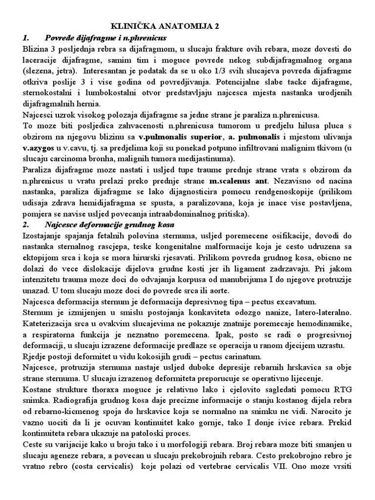 Klinicka Anatomija 2 | PDF