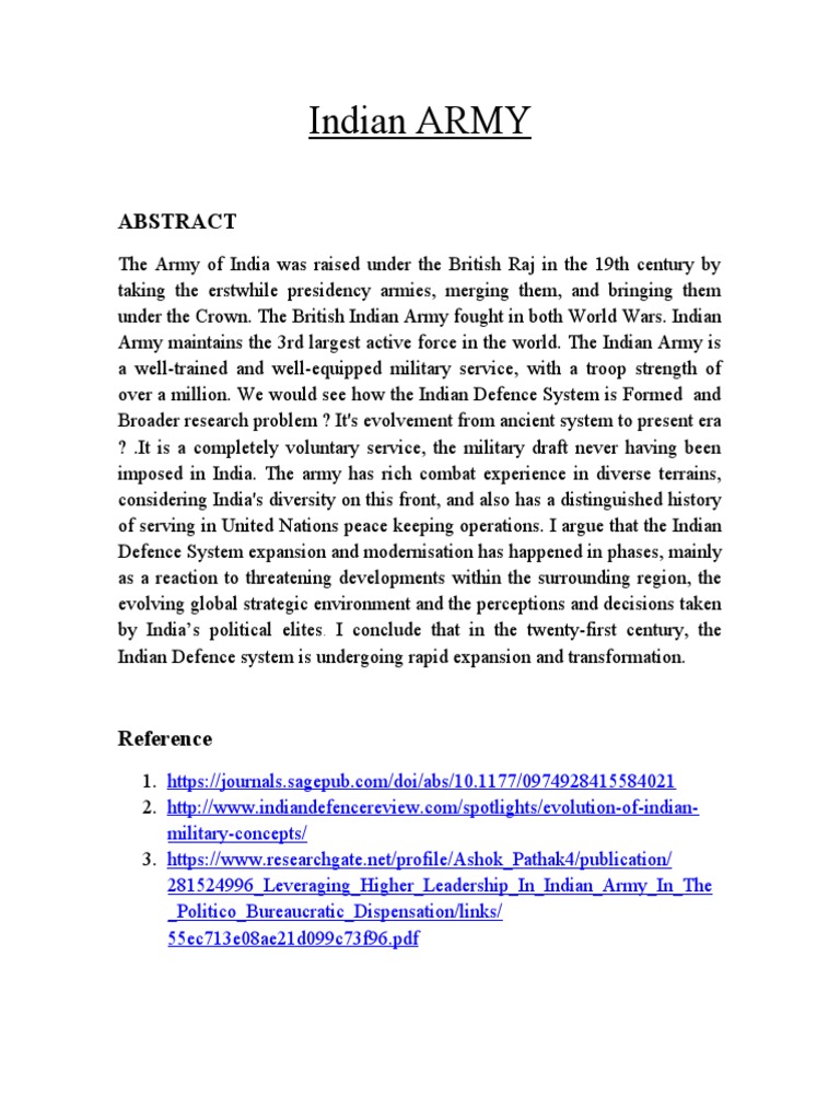 Indian Army | PDF