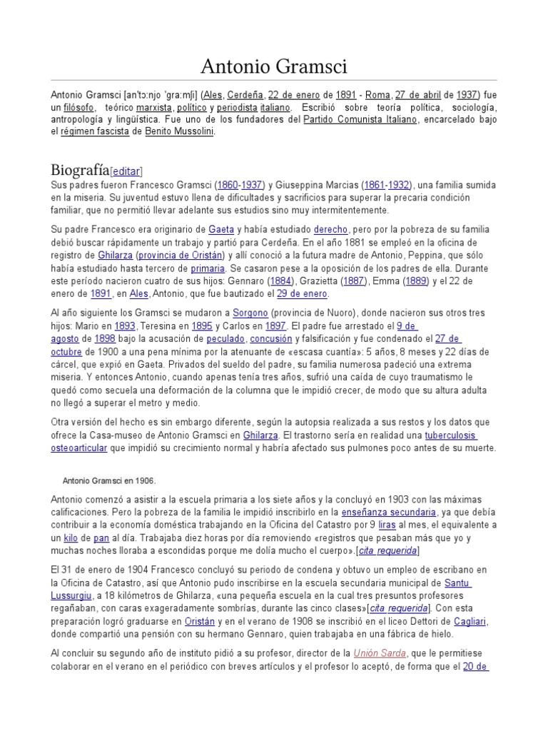 Antonio Gramsci | PDF | Antonio Gramsci | Karl Marx