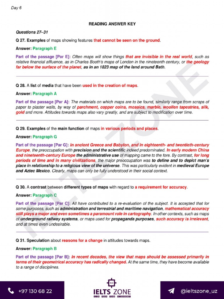 Day 6 - Answer Keys | PDF