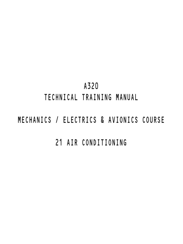 A320 Ata 21 Airconditioning | PDF | Valve | Heat Exchanger