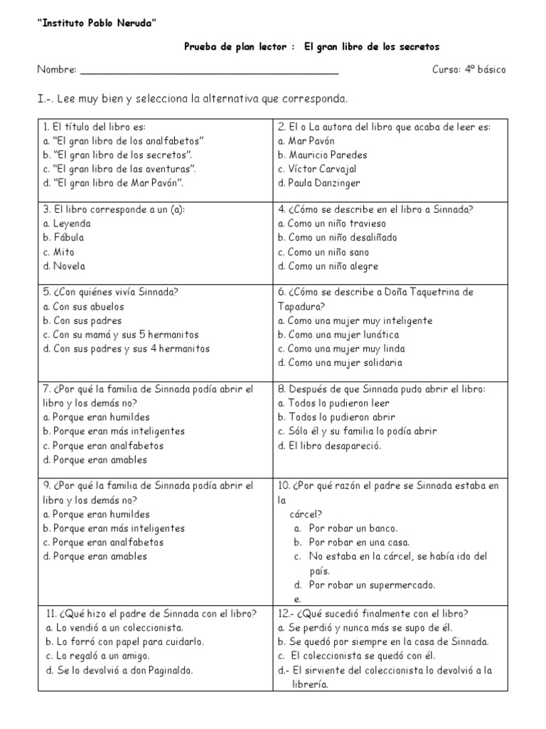 Prueba El Gran Libro de Los Secretos | PDF