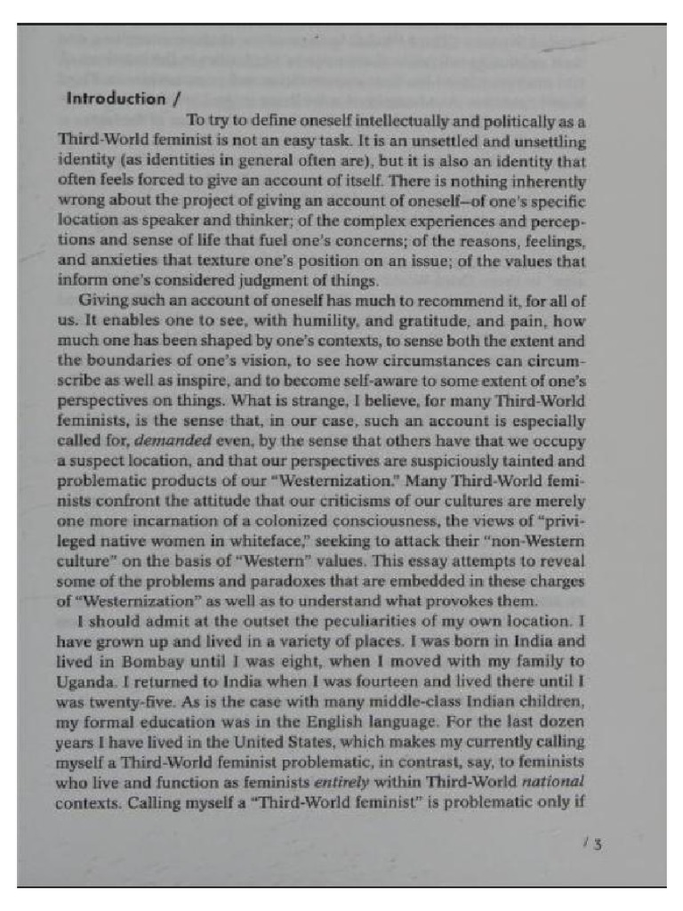 Contesting Cultures, Westernisation, Respect For Cultures and Third ...