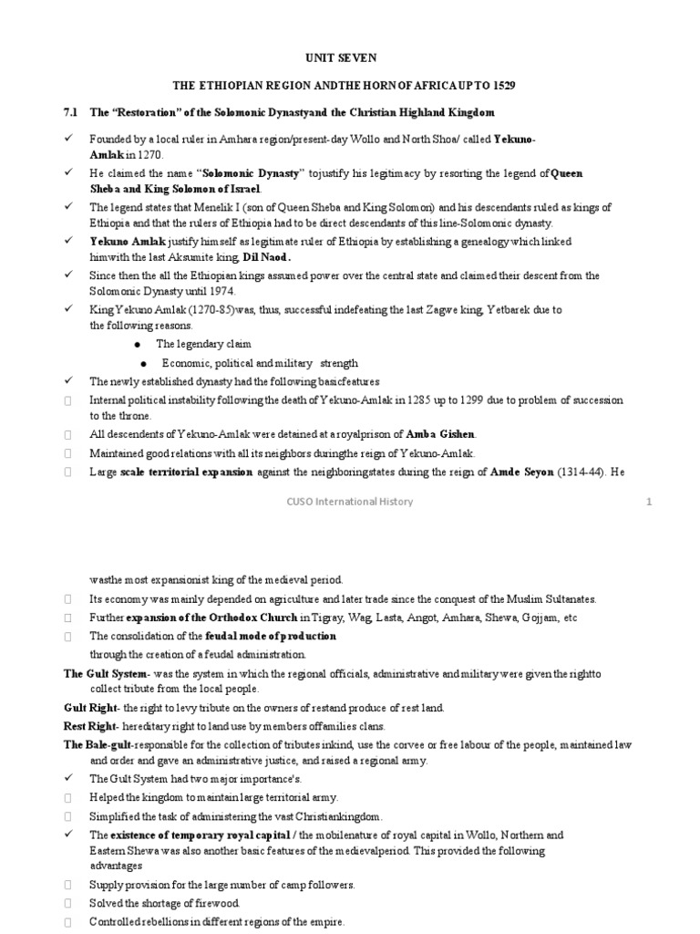 Week 4 History Lesson Notes | PDF