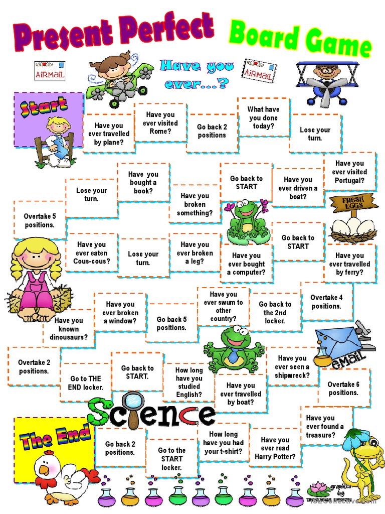 Present Perfect Board Game | PDF