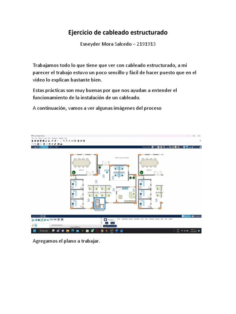 Ejercicio de Cableado Estructurado | PDF