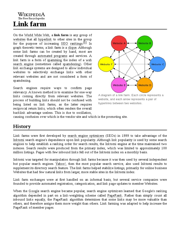 Link Farm | Download Free PDF | Hypertext | World Wide Web