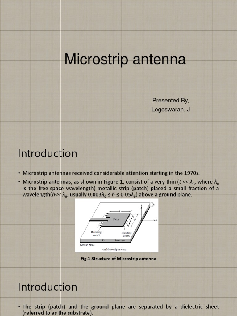 Microstrip Antenna | PDF