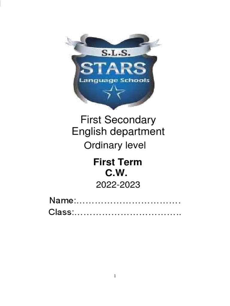 Hello 6 Sec1 1st Term 2022 C.W. | PDF | Tourism | Internet