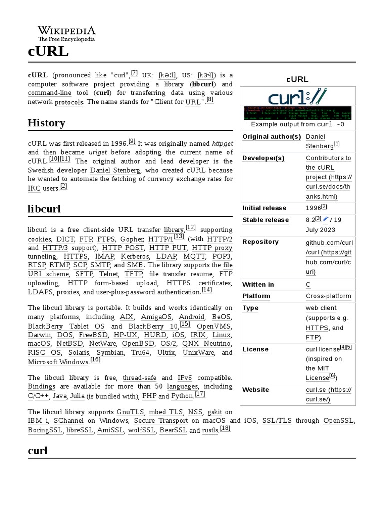 CURL | PDF | Software | Computer Science
