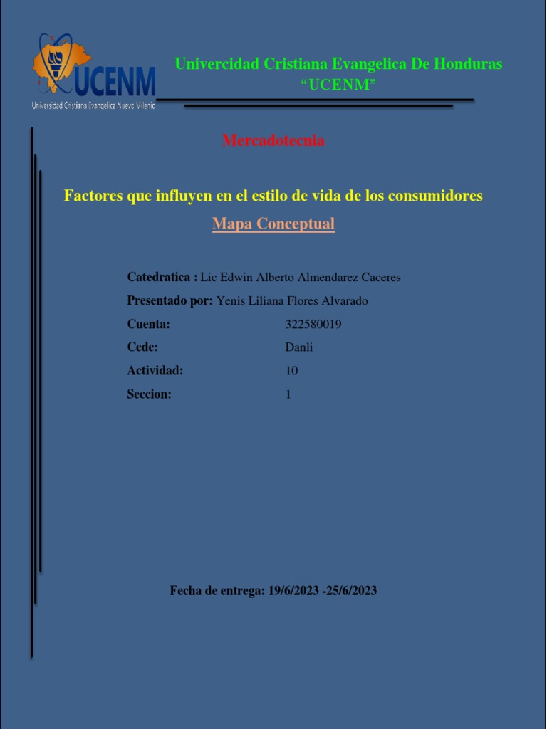 Actividad - 10 Factores Que Influyen en El Estilo de Vida de Los Consumidore | PDF | Crecimiento ...