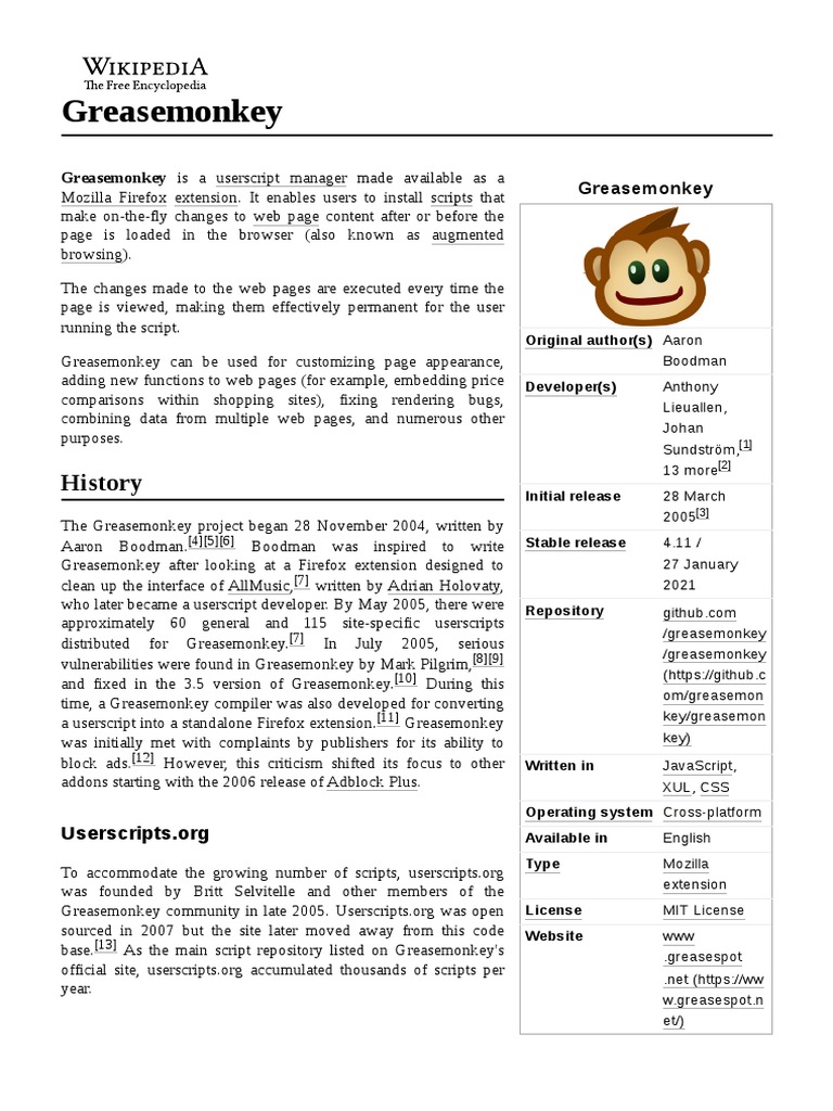 Greasemonkey | PDF | Information Technology | Web Software