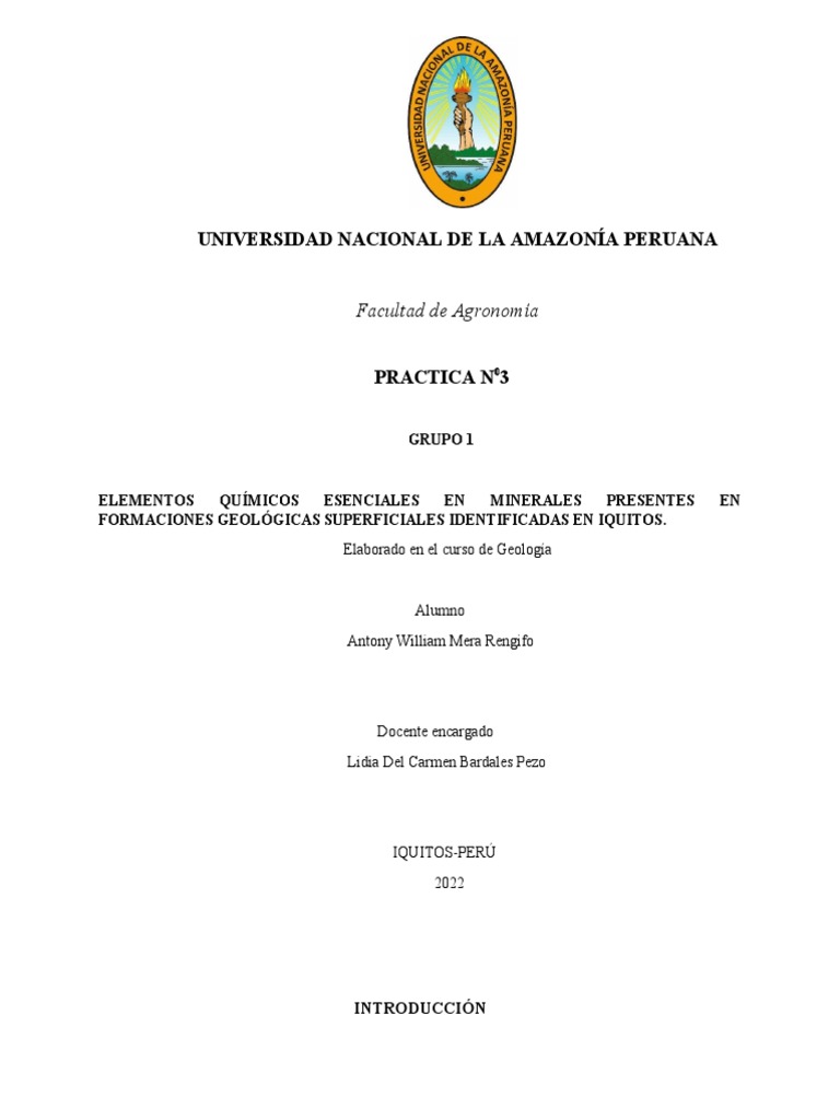 Geologia 33333 | PDF | Minerales | Química