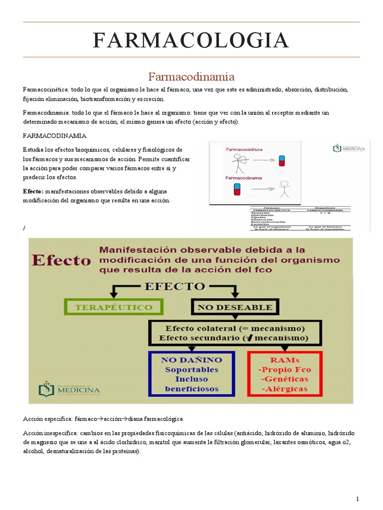 Farmacodinamia | PDF | Potencial de acción | Bioquímica