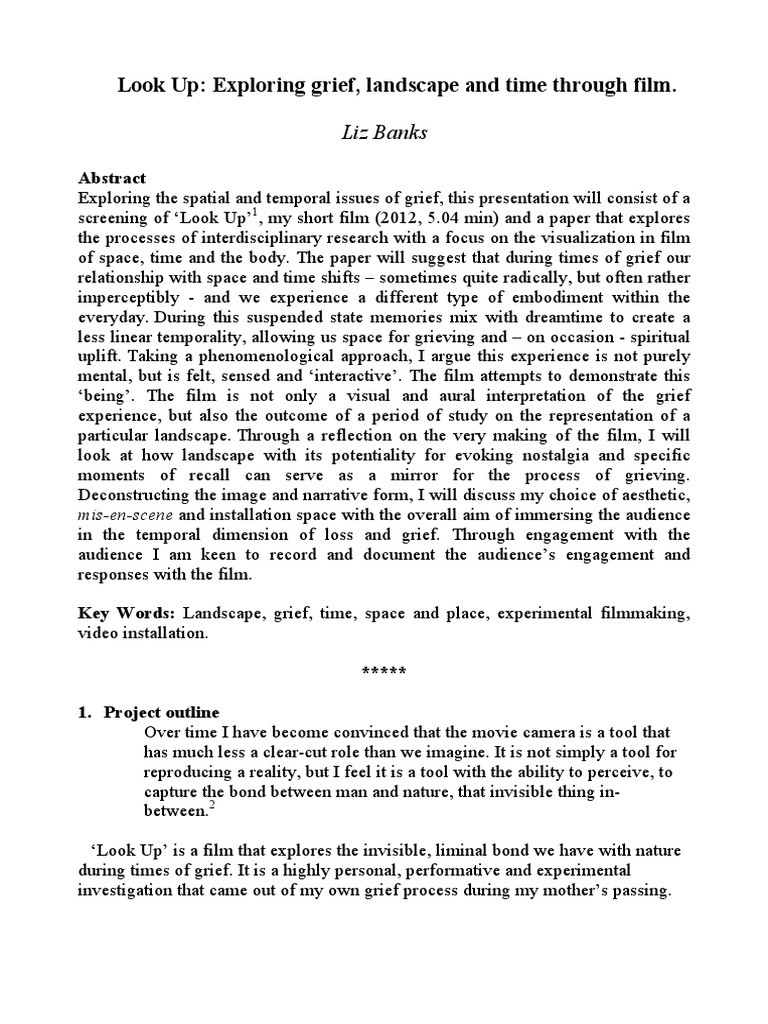 Look Up Exploring Grief Landscape and Ti | PDF | Landscape