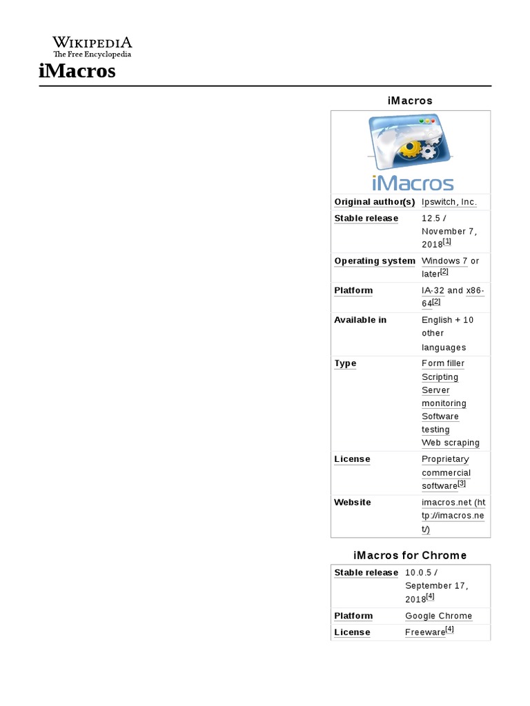 IMacros | PDF | Computing | Software Development